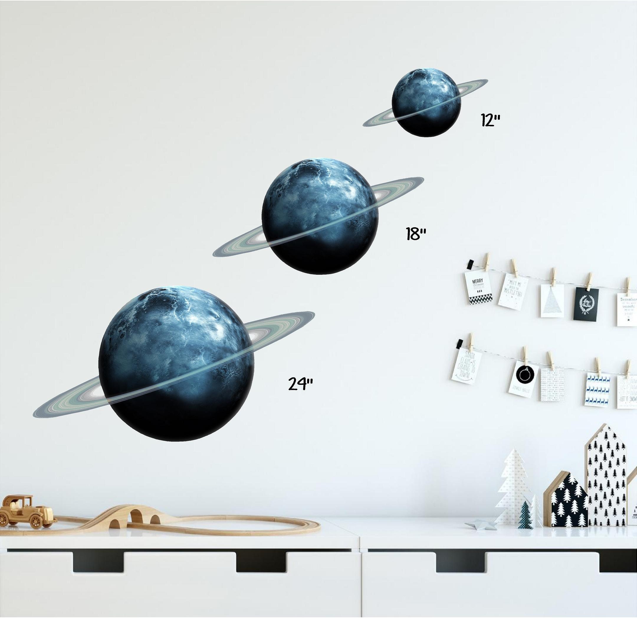 Uranus Wall Decal Individual Planets Solar System Removable Vinyl Peel ...