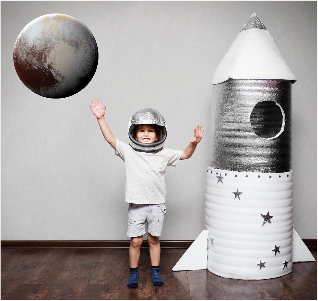 Pluto Wall Decal Individual Planets Solar System Removable Vinyl Peel ...