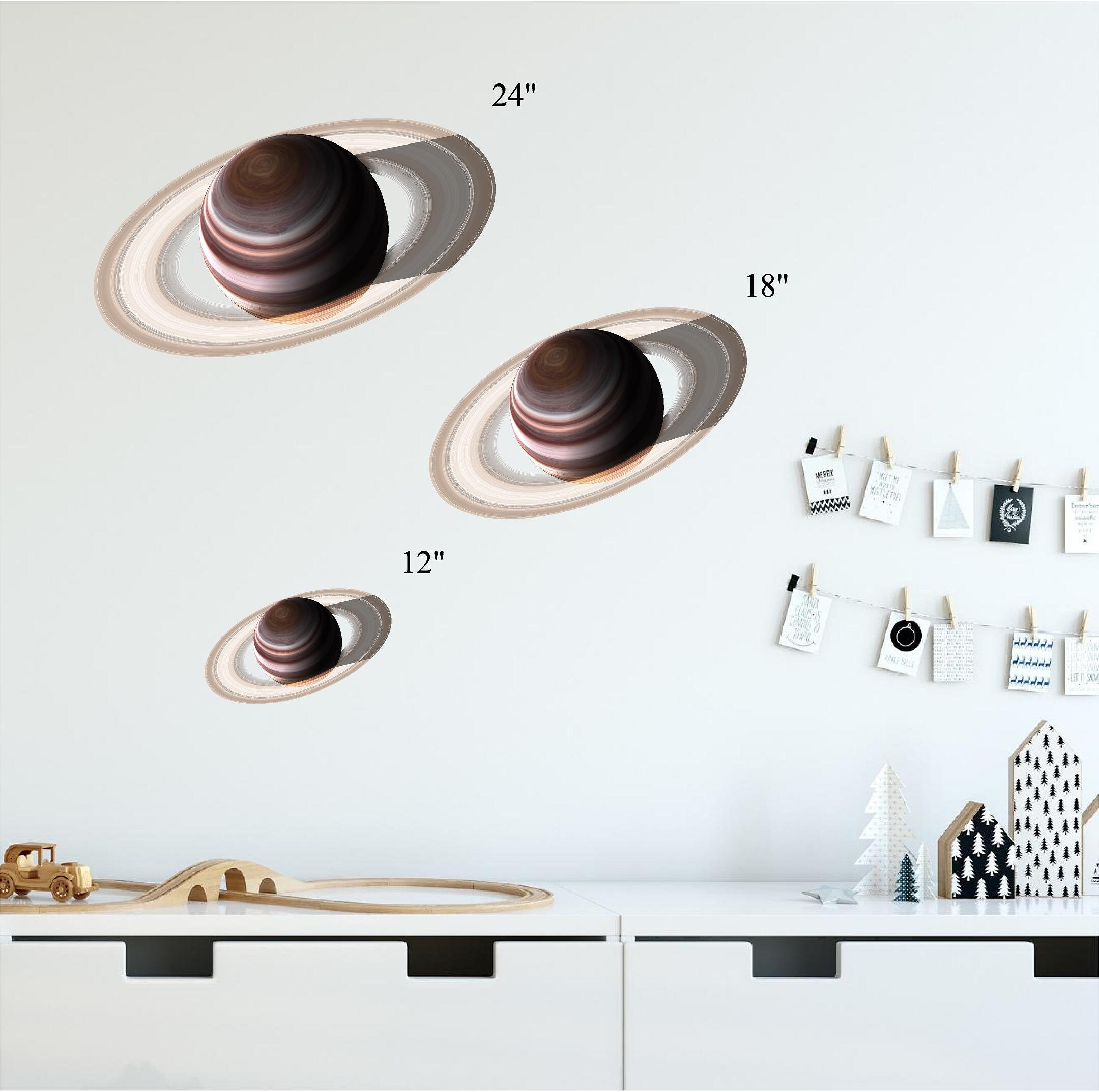 Saturn Wall Decal Individual Planets Solar System Removable | Etsy