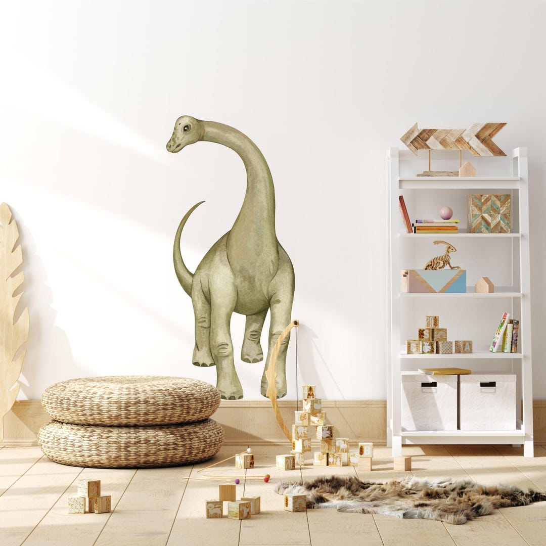 Diplodocus Wall Decal, Dinosaur Wall Art for Kids Room, Boys Bedroom ...