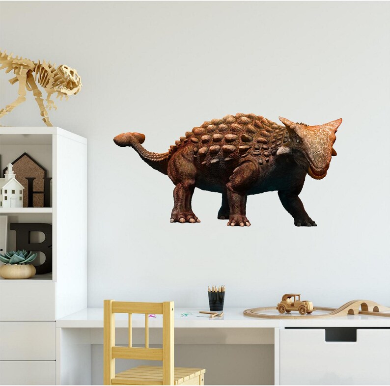 Ankylosaurus Dinosaur Wall Decal Sticker Dino Jurassic Man - Etsy