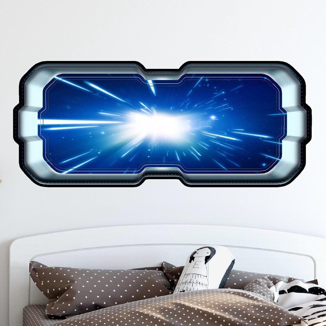 Spacescape Light Speed Hyper Space #1 Wall Decal Sticker Warp Drive ...