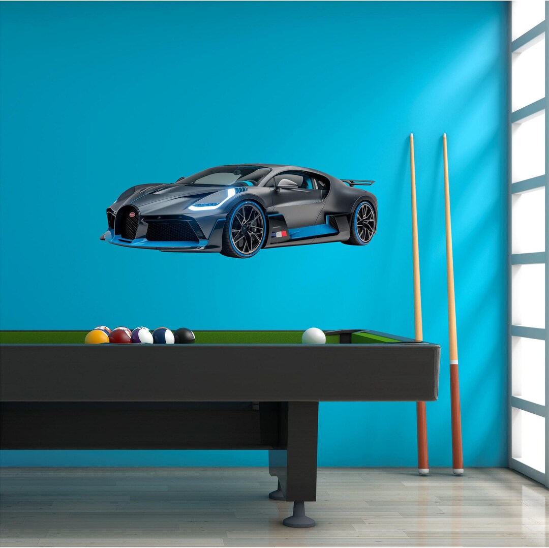 Bugatti Divo Wall Decal Luxury Hyper Exotic Sports Car Removable Vinyl ...