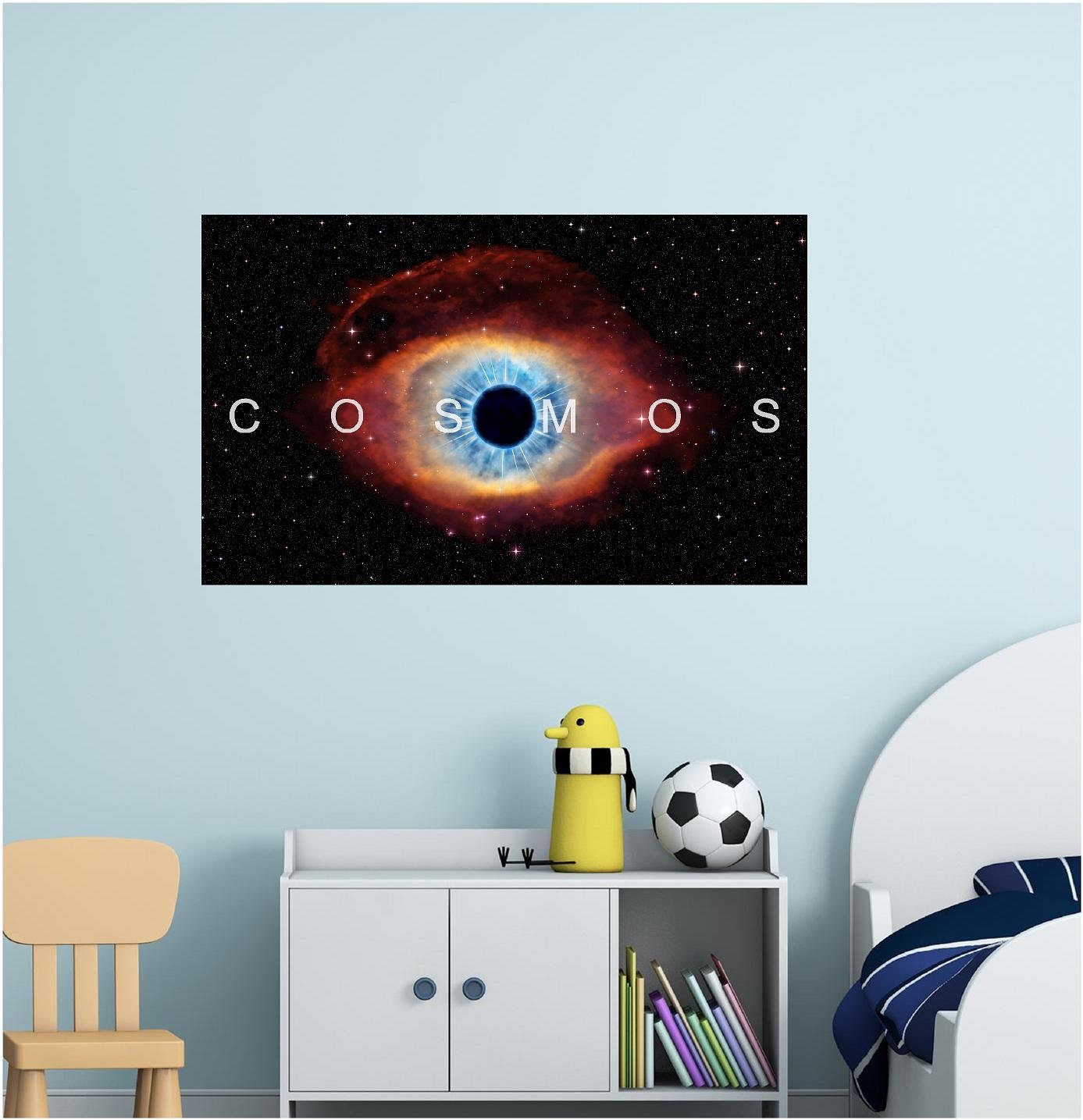 Mini-mural Cosmos Wall Graphic Planet Vinyl Sticker Decal Moon - Etsy