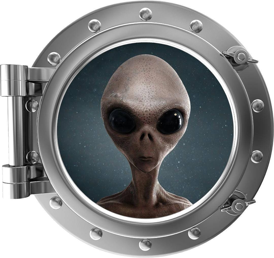 Alien 2 Porthole Window Wall Decal Removable Sticker Vinyl | Etsy