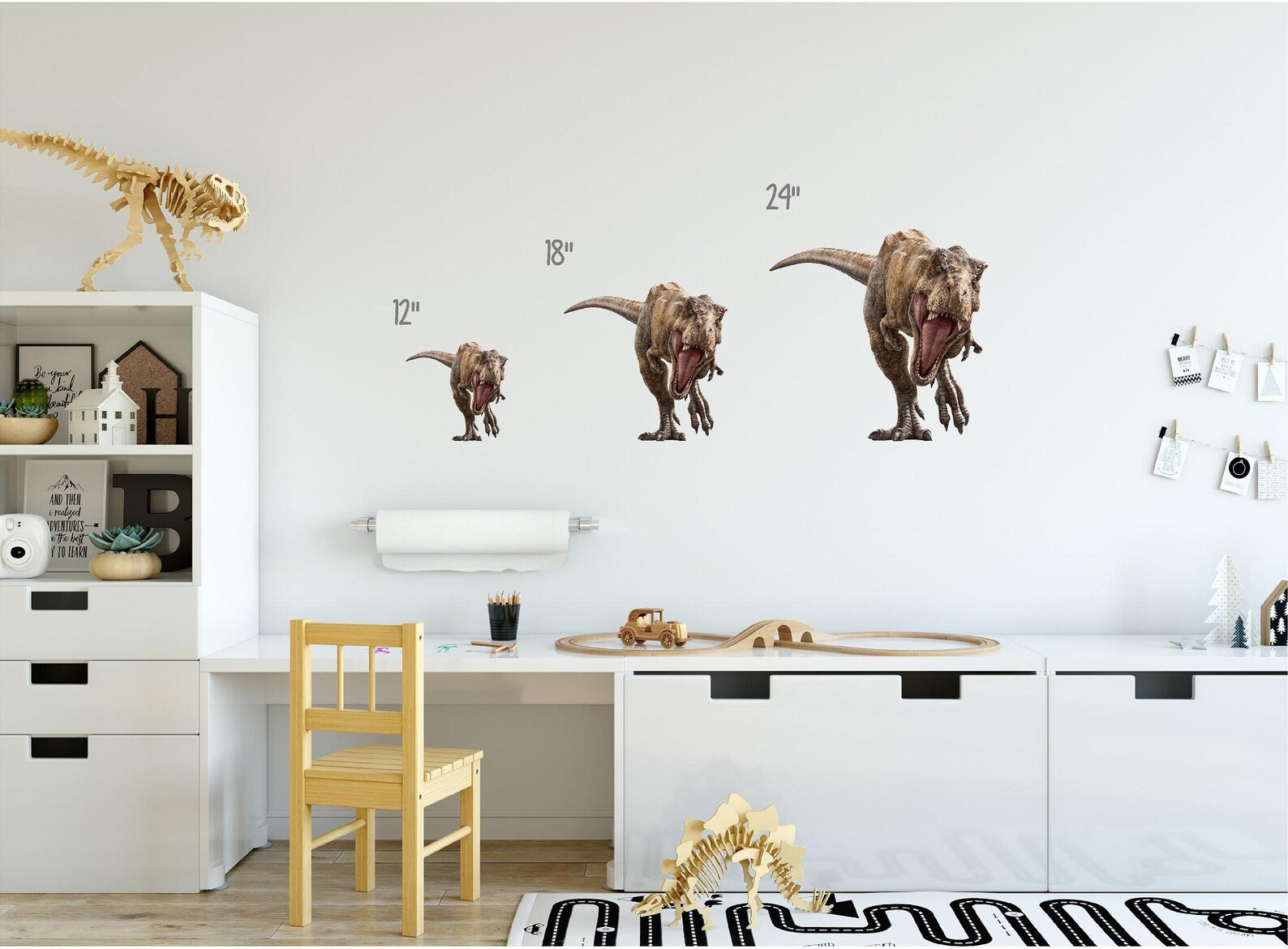 T-rex 1 Dinosaur Wall Decal Sticker Jurassic Dino Removable - Etsy