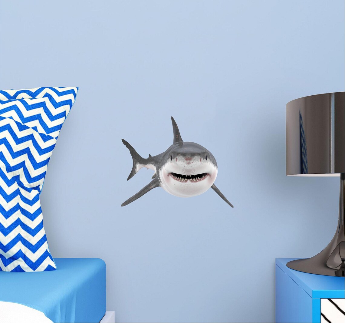 Great White Shark 2 Wall Decal Removable Vinyl Wall Sticker - Etsy