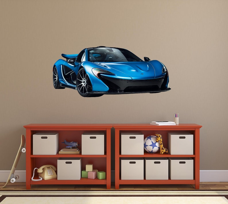 Mclaren P1 Burton Blue Wall Decal Sticker Hypercar HD Racing - Etsy