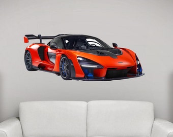 Personalised Racing Car Wall Sticker, Boy Wall Stickers, Unique Wall ...