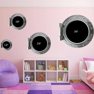 Port Scape Submarine Sunset Porthole Wall Sticker Graphic Decal Ocean ...