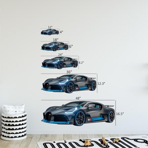 Bugatti Divo Wall Decal Luxury Hyper Exotic Sports Car Removable Vinyl ...