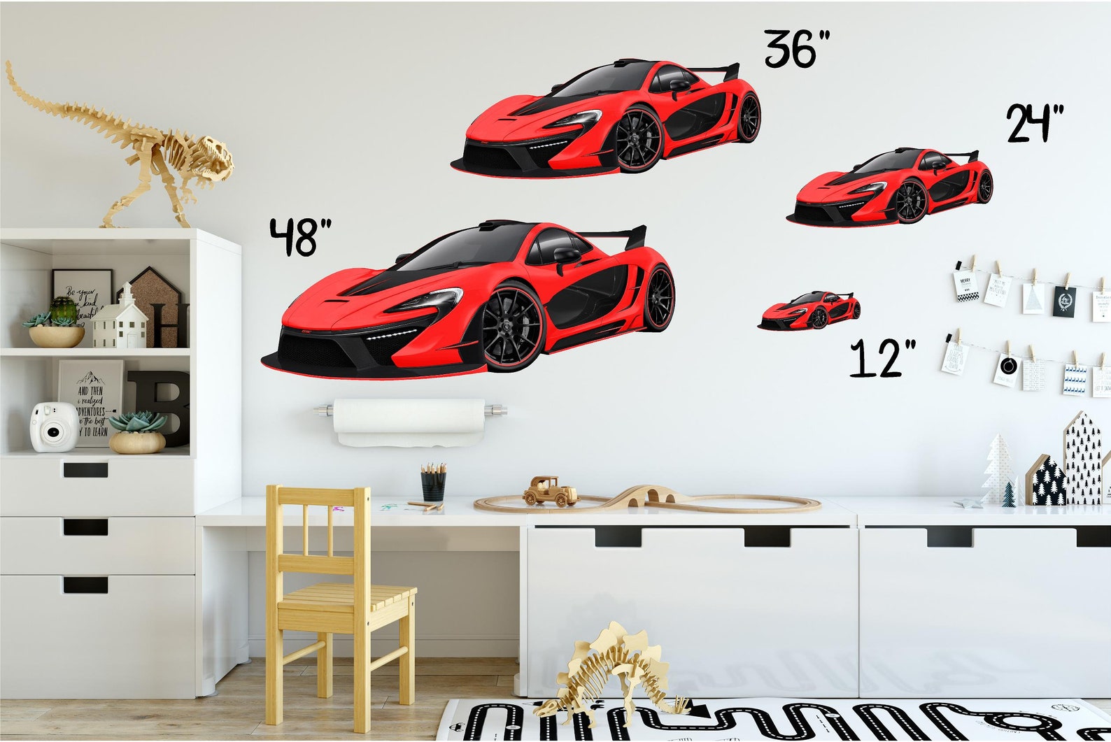 Mclaren P1 RED Wall Decal Vinyl Sticker Hybrid Sports Car Race | Etsy