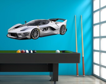 Personalised Racing Car Wall Sticker Boy Wall Stickers - Etsy