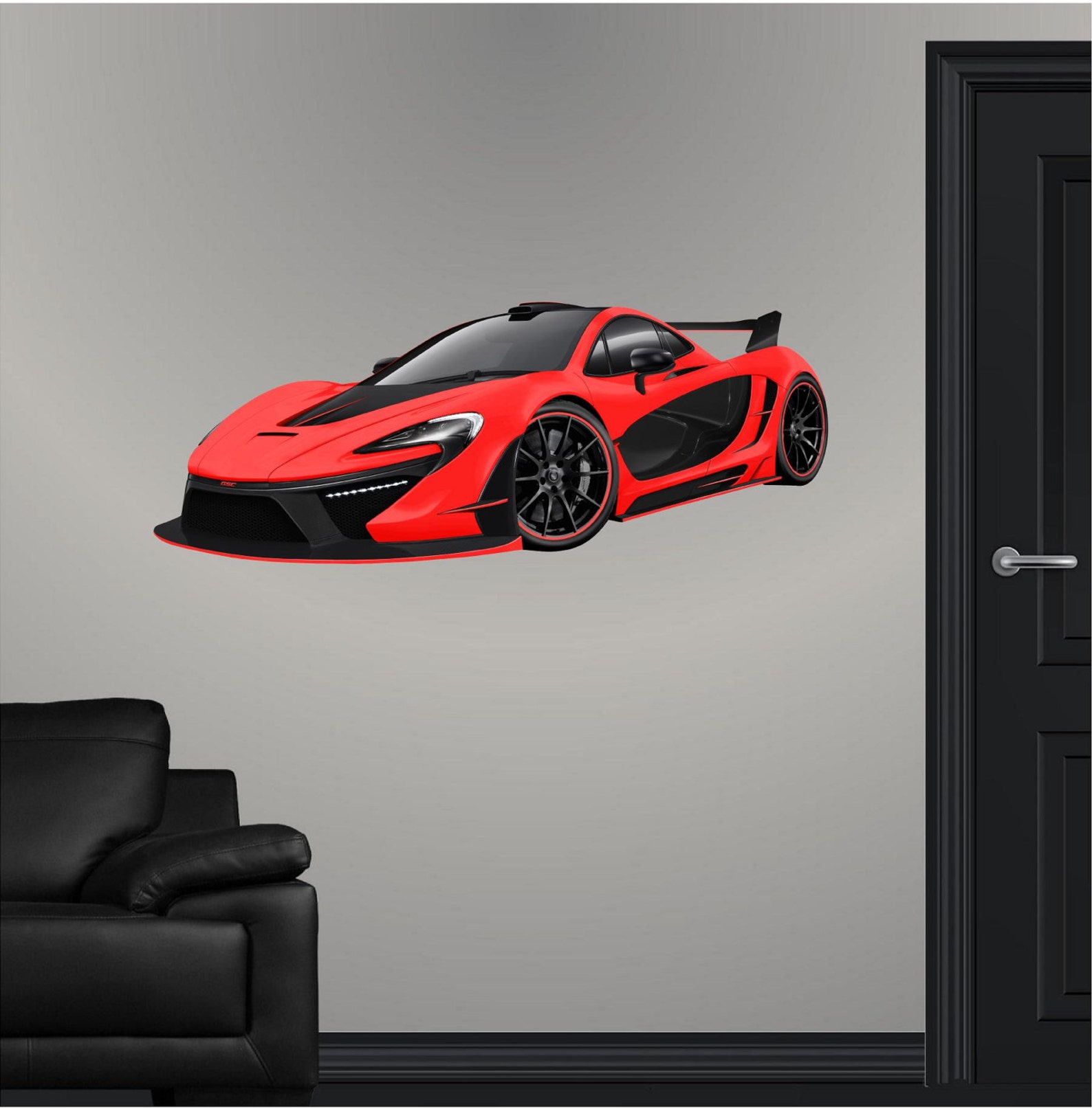 Mclaren P1 RED Wall Decal Vinyl Sticker Hybrid Sports Car Race | Etsy