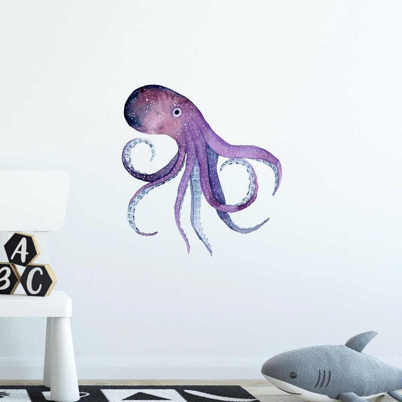 Octopus Wall Decal - Etsy
