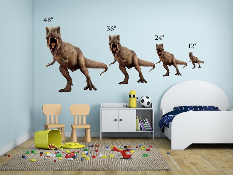 JURASSIC PACK 3x Dinosaur Wall Stickers t-rex Indominus-rex - Etsy