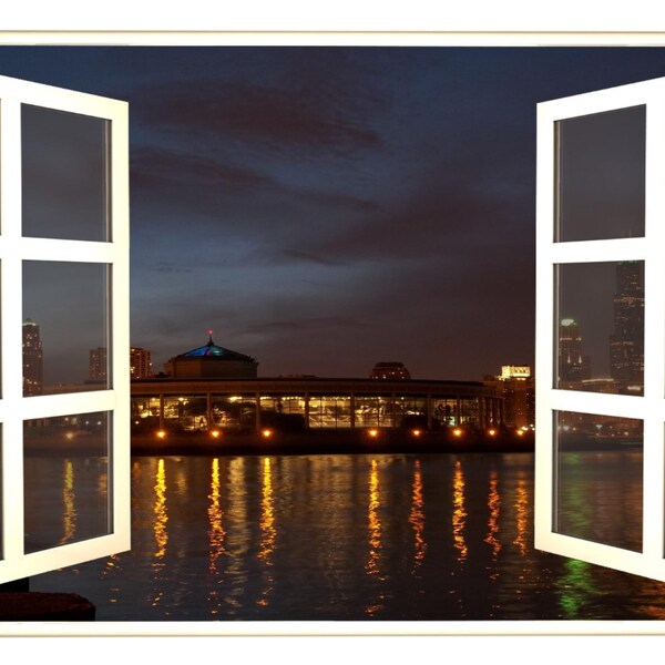 City Scape Decal - Etsy