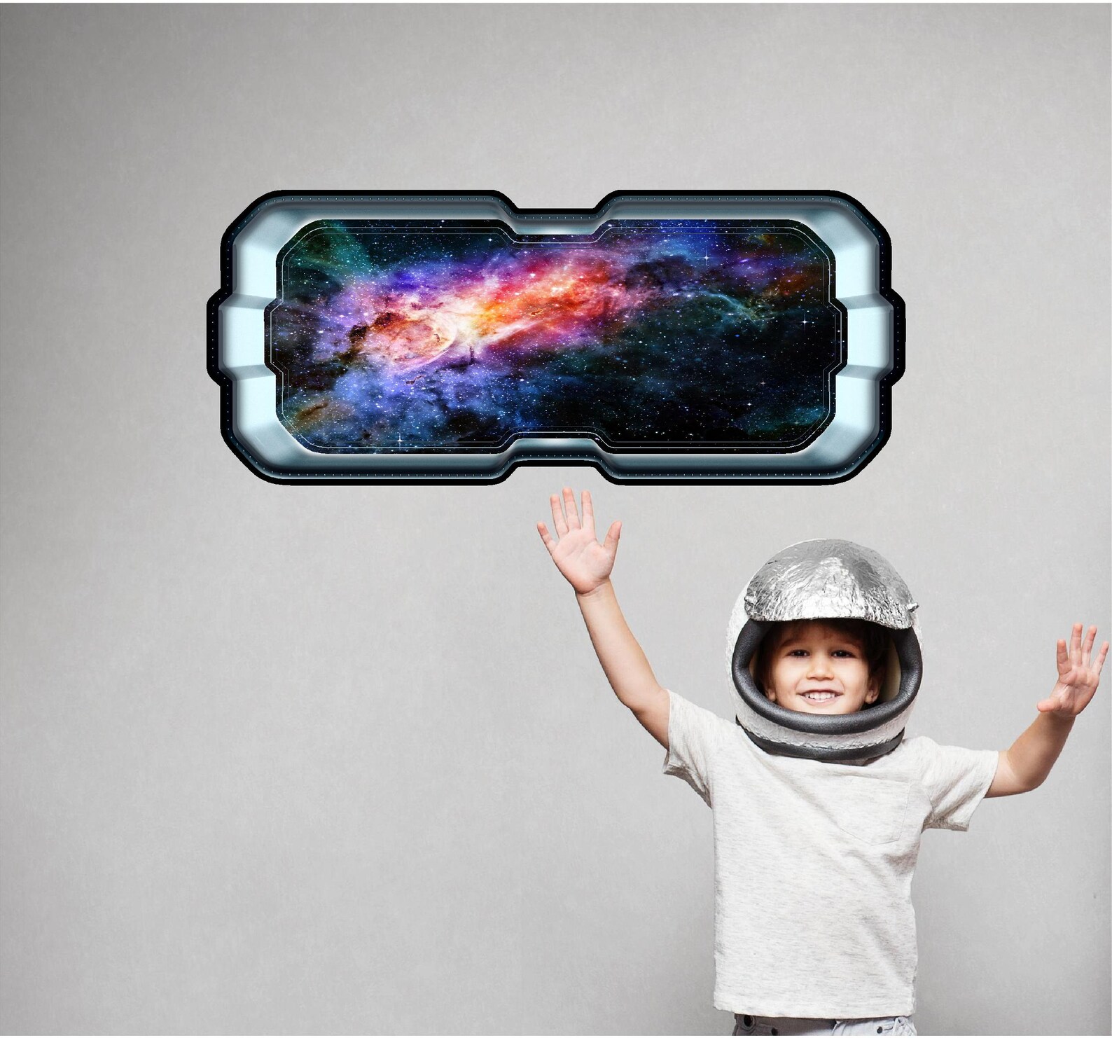 Spacescape Colorful Space Nebula & Stars Wall Vinyl Sticker - Etsy