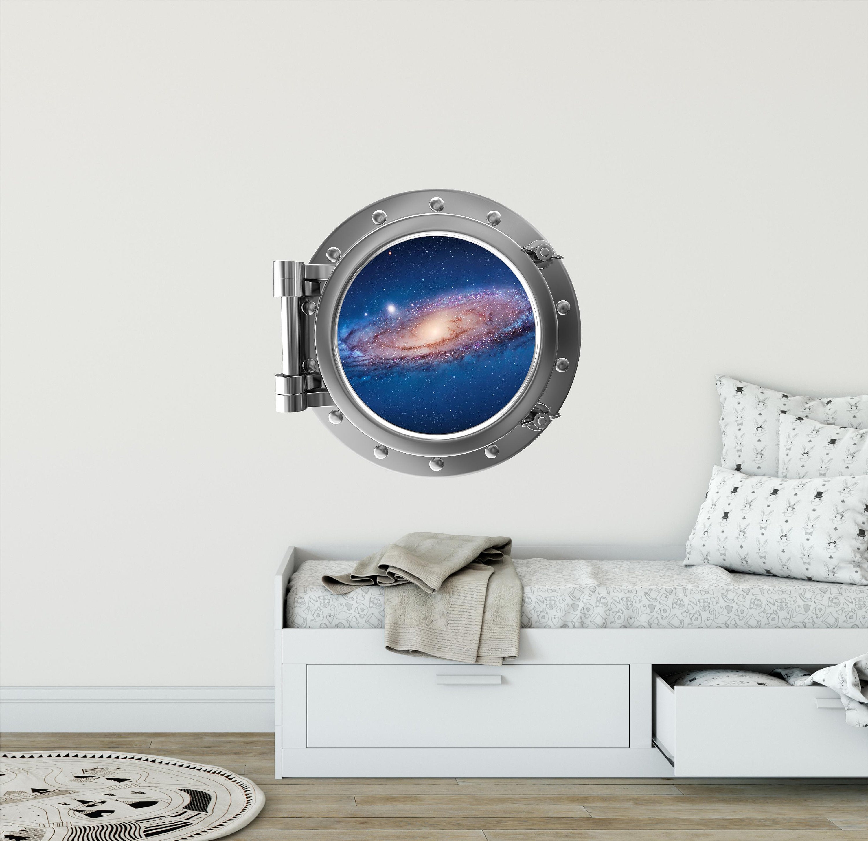 Milky Way Galaxy #2 Porthole Window Wall Decal Vinyl Sticker Graphic ...