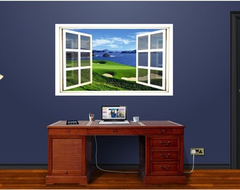 Window Scape Golf Course 3 Wall Decal Graphic Sticker Mural - Etsy