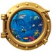Port Scape Ocean Life Porthole Window Wall Sticker Decal Graphic ...