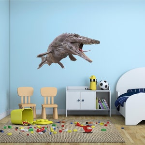 Mosasaurus 3D Dinosaur Wall Decal Sticker Jurassic Marine Attack ...
