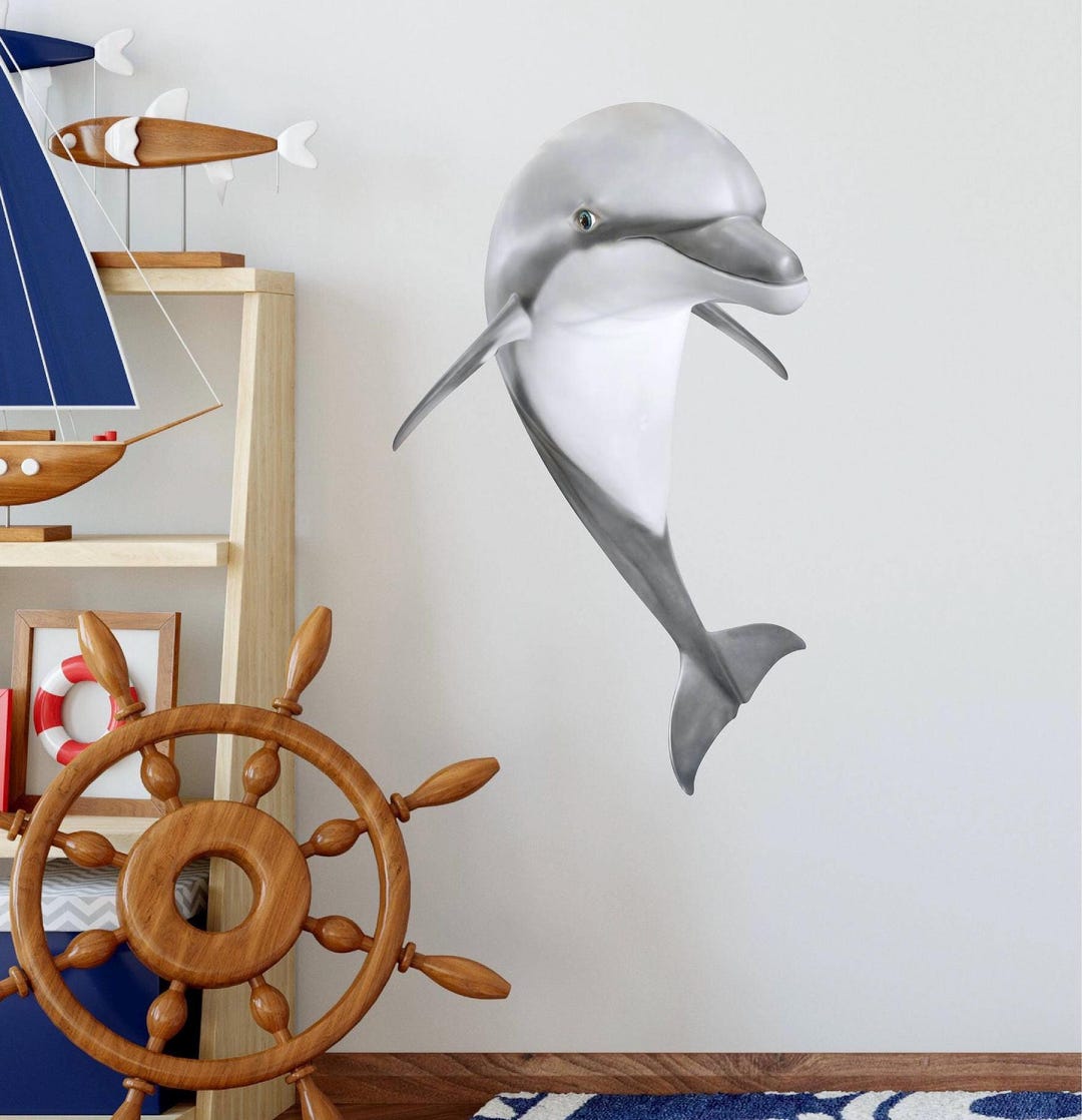 Dolphin Wall Decal - Etsy