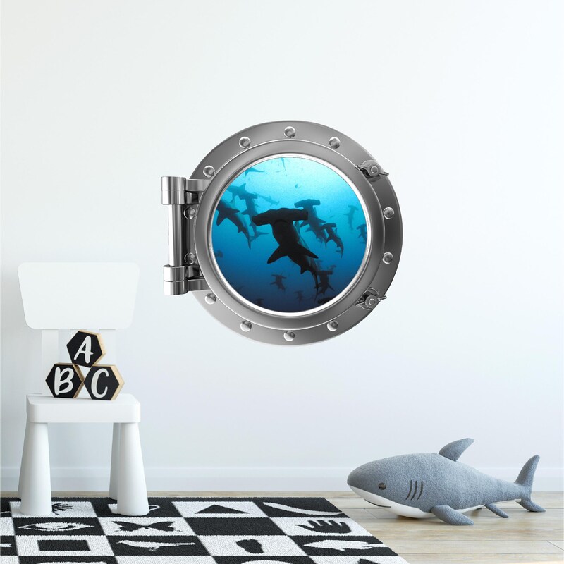 Shark Wall Sticker - Etsy