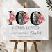 100th Birthday Welcome Sign, 100 Years Loved Sign, Floral 100th Welcome ...