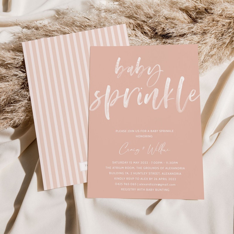 Baby Sprinkle Invitations - Etsy