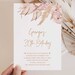 Boho 30th Birthday Invitation Instant Download, Boho Birthday ...