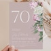 70th Birthday Menu Template, 70th Birthday Dinner Menu, 70th Menu Card ...