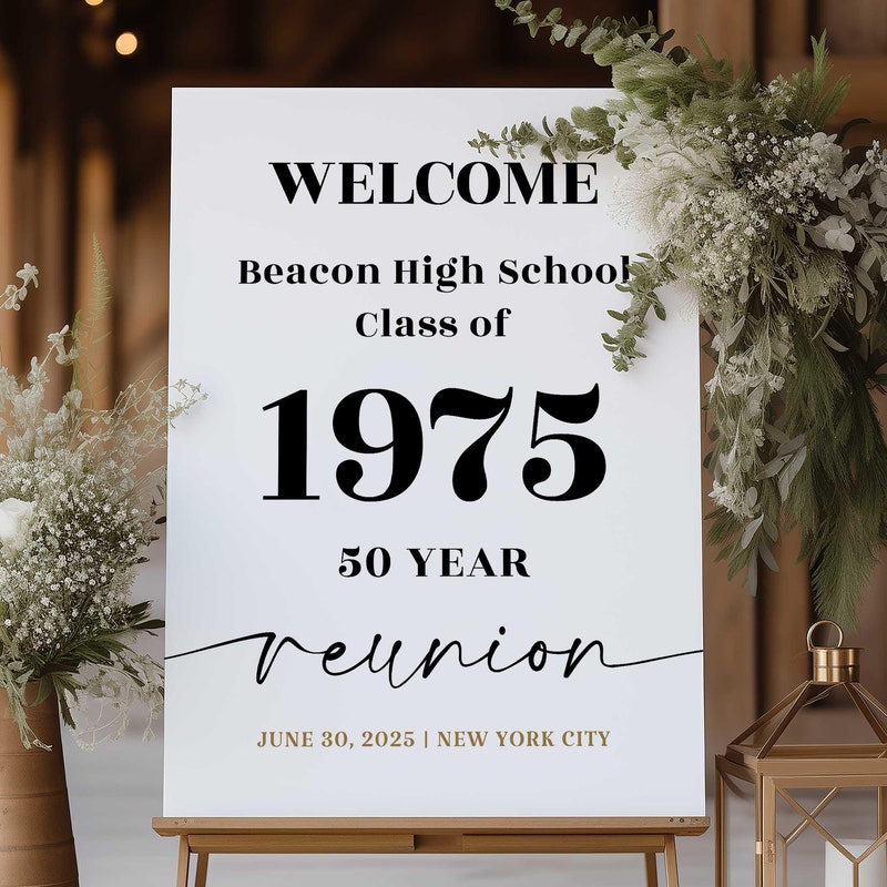 Class Reunion Welcome Sign - Etsy