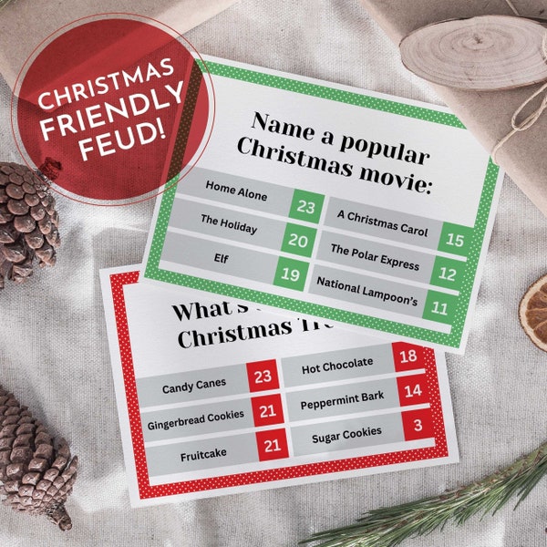 Christmas Family Feud - Etsy