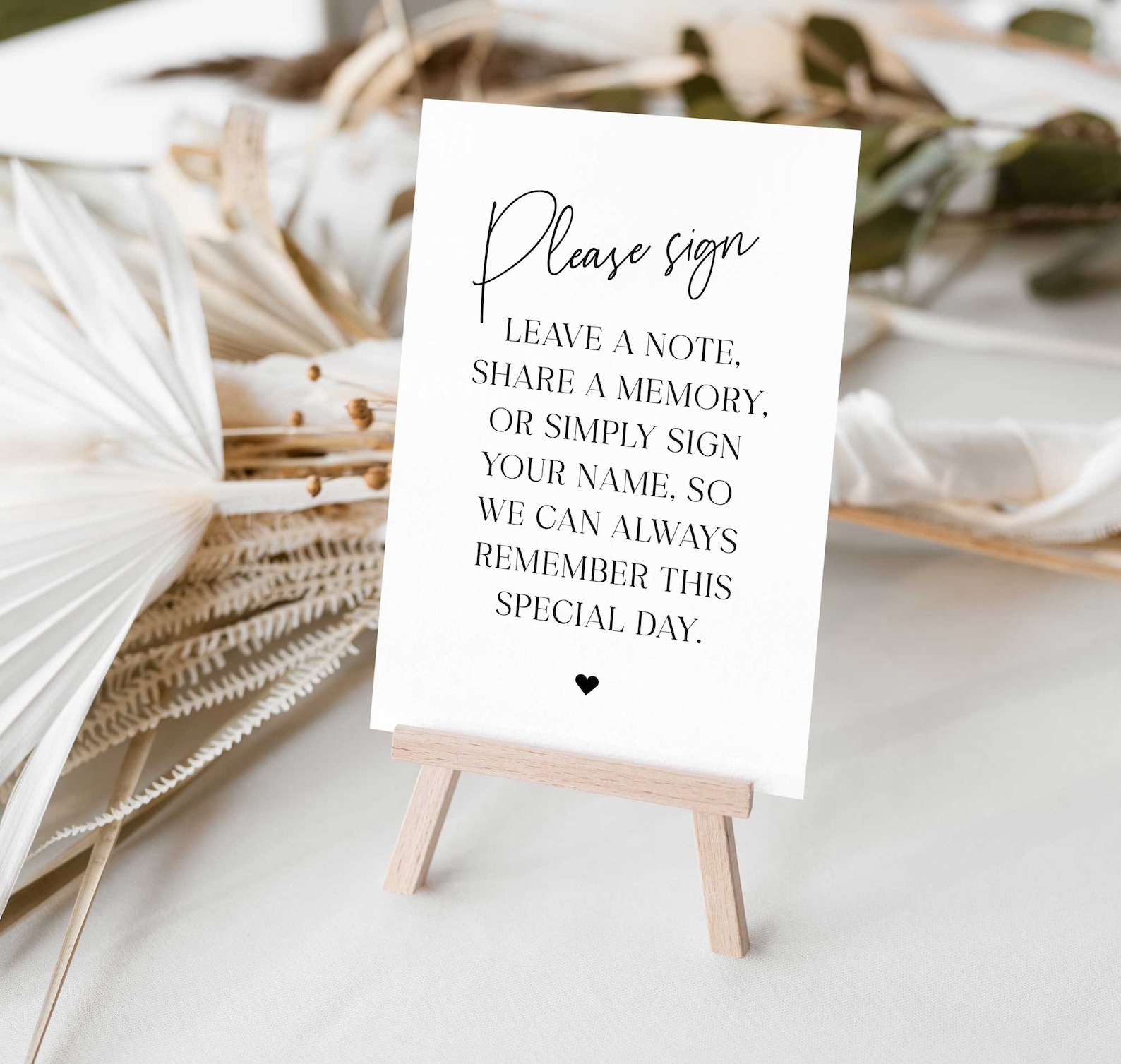 50th Birthday Signature Board Printable, Minimal 50th Birthday Photo ...