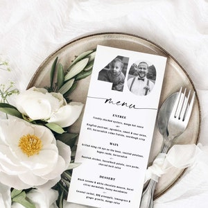 40th Birthday Menu, 40th Menu DL, 40th Birthday Editable Menu Template ...