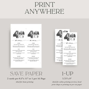 40th Birthday Menu, 40th Menu DL, 40th Birthday Editable Menu Template ...