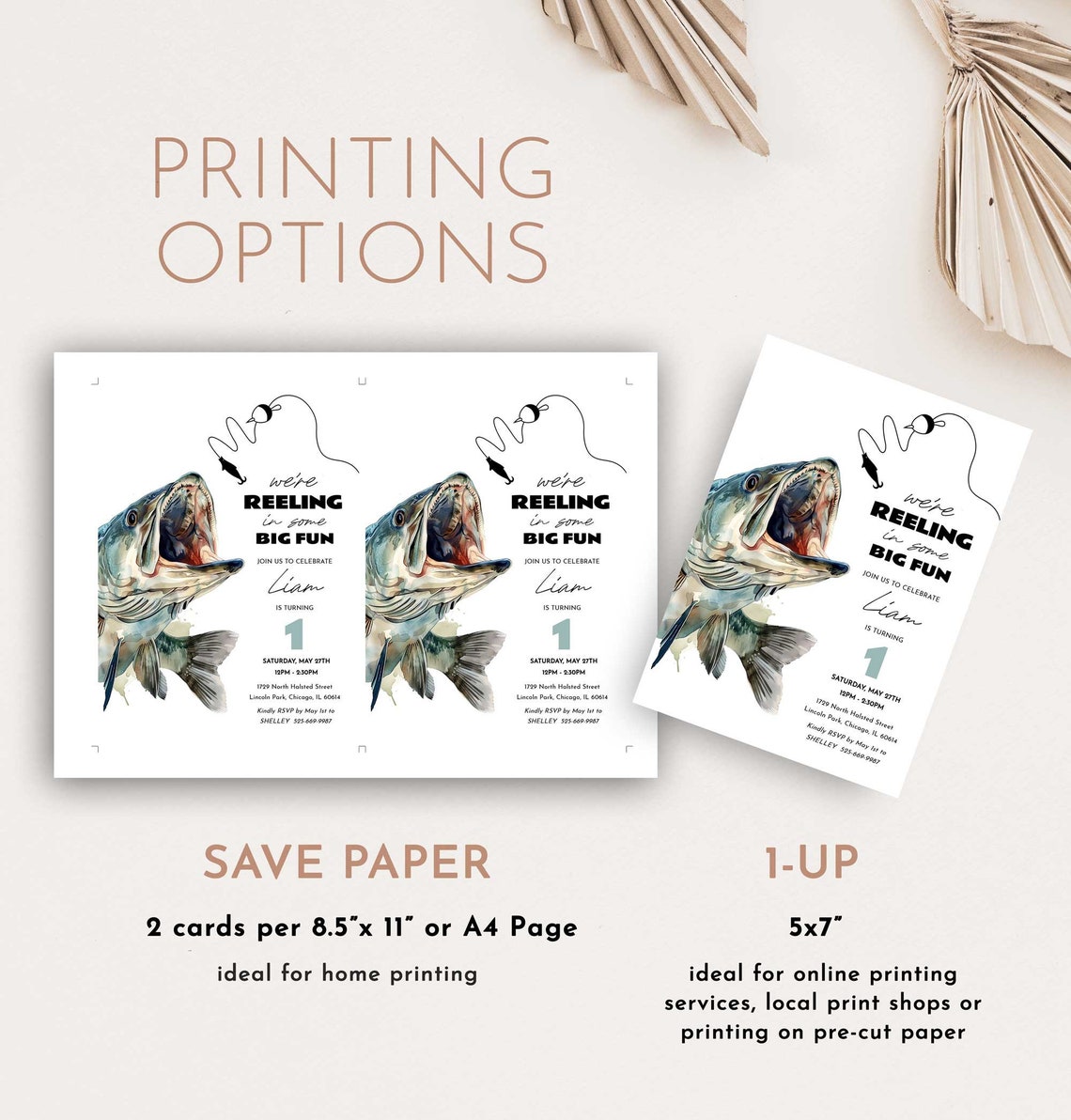 Bass Fishing Birthday Invitation, Fish Birthday Invitation, Bass ...
