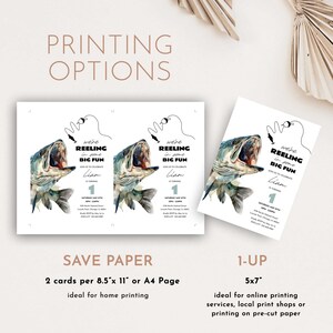 Bass Fishing Birthday Invitation, Fish Birthday Invitation, Bass ...