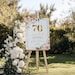 70 Years Loved Sign, 70th Birthday Welcome Sign, Floral 70th Welcome ...