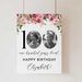 100 Years Loved Sign, 100th Birthday Welcome Sign, Floral 100th Welcome ...