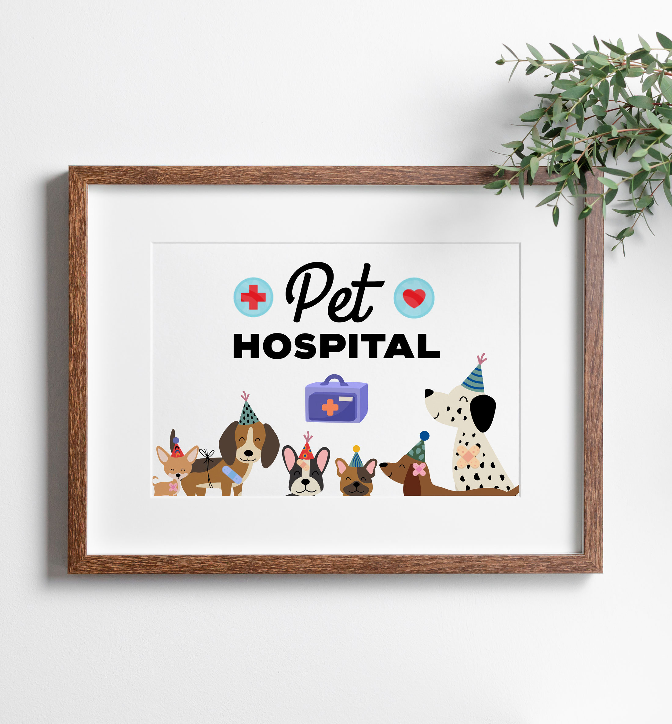 Pet Hospital Sign Printable Dog Hospital Party Sign Exam - Etsy
