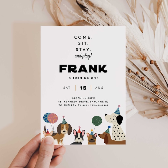 Come Sitstay Birthday Invitation