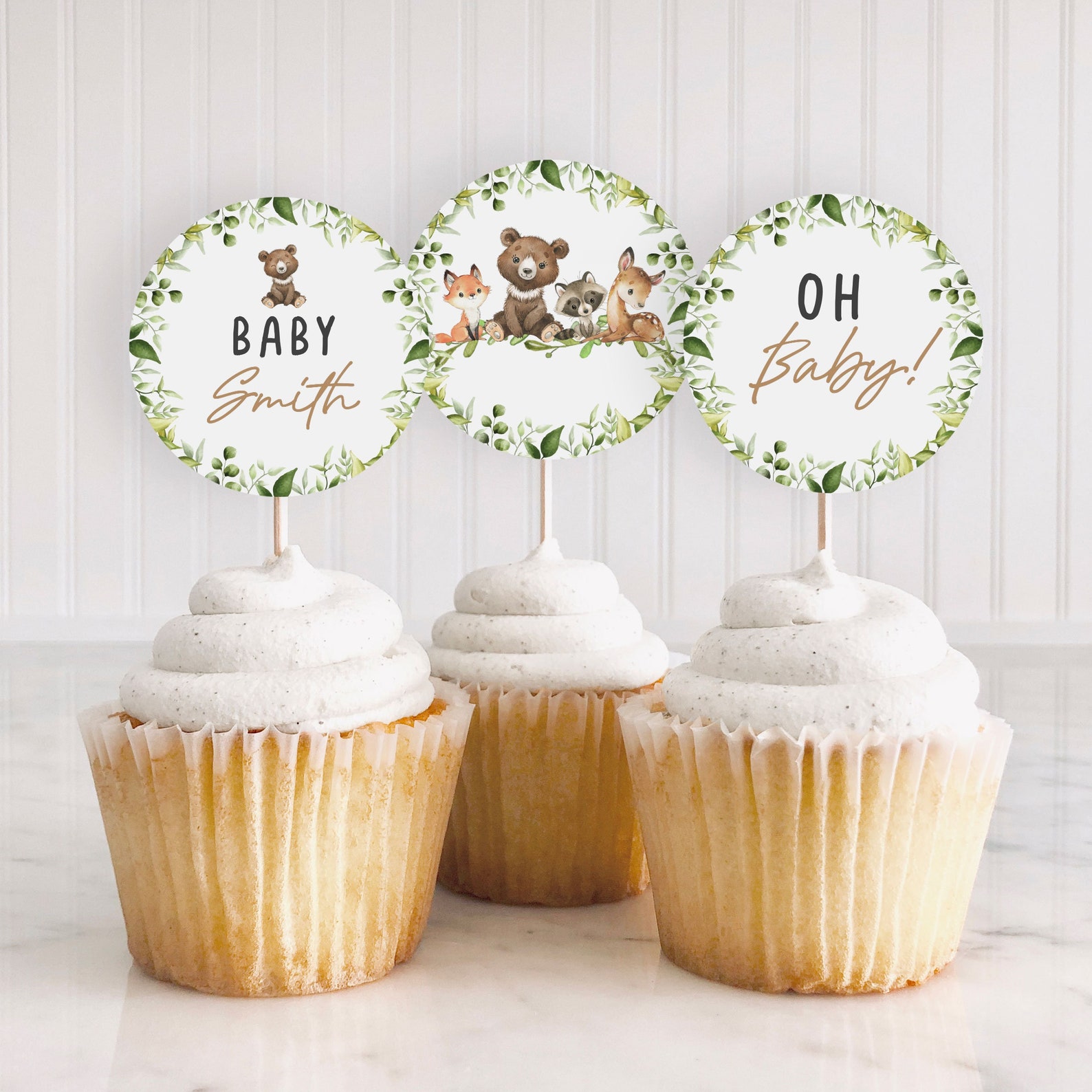 Editable Due Date Calendar Woodland Animals Woodland Rustic - Etsy