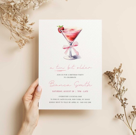 Plantillas De Invitaciones Para Martini Folleto De Estilo Neón De