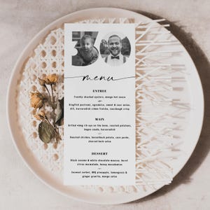 Drink Menu for 30th Birthday, 30th Birthday Menu, 30th Menu DL, 30th ...