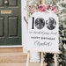 100 Years Loved Sign, 100th Birthday Welcome Sign, Floral 100th Welcome ...