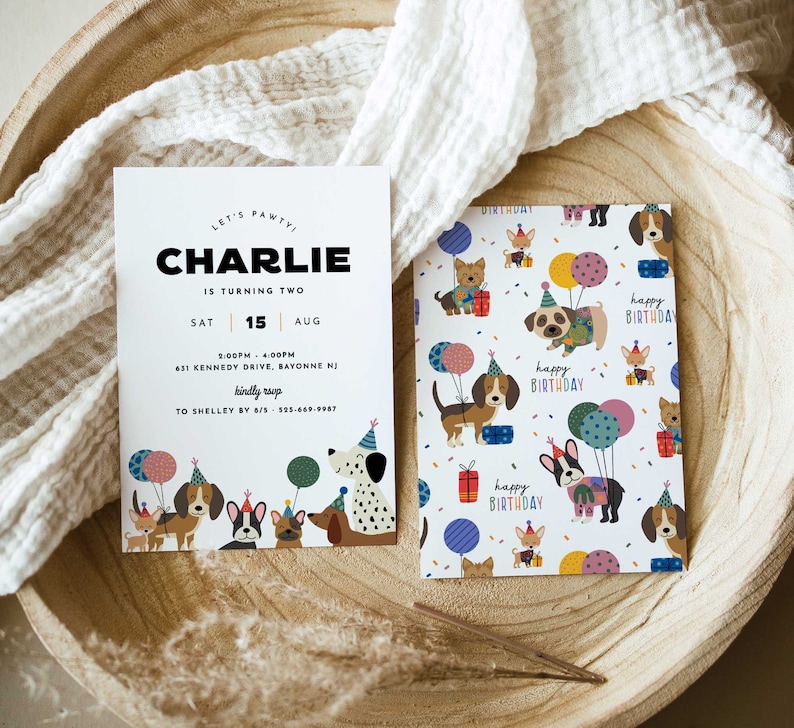 EDITABLE Dog Milestone Poster Sign, Puppy Pawty Milestone, Dog Theme ...