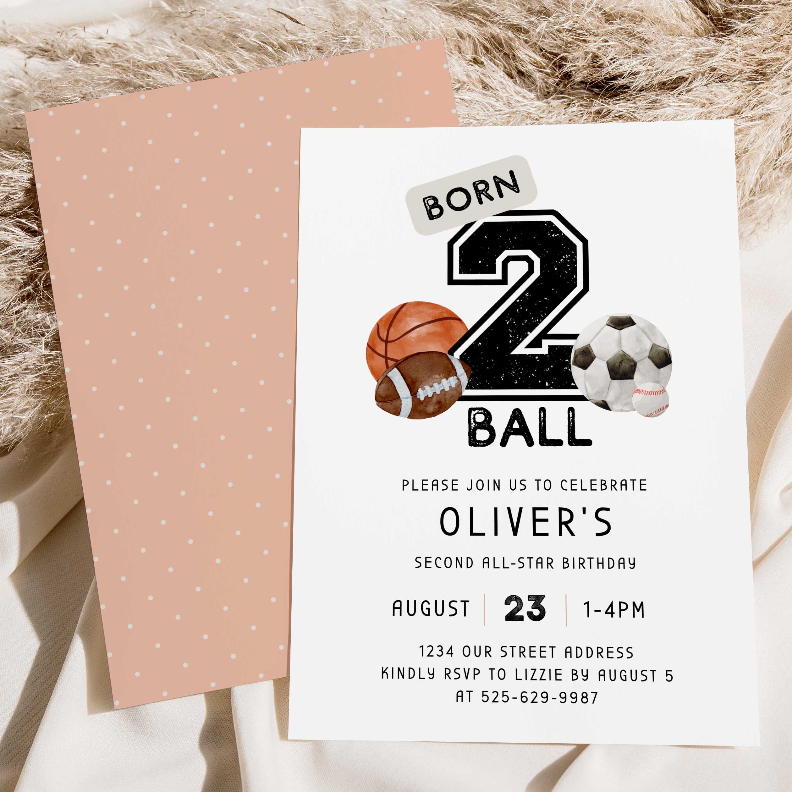 Ball Birthday Invitation Juggling Clown Birthday Party Invitations