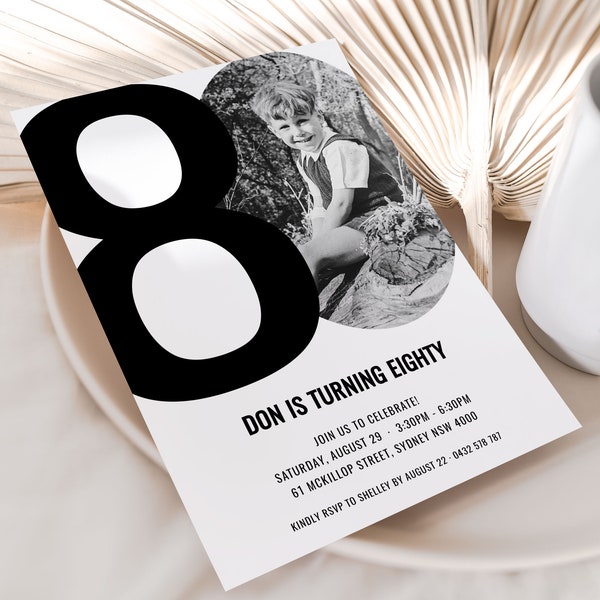 Funny 80th Birthday Invitations - Etsy